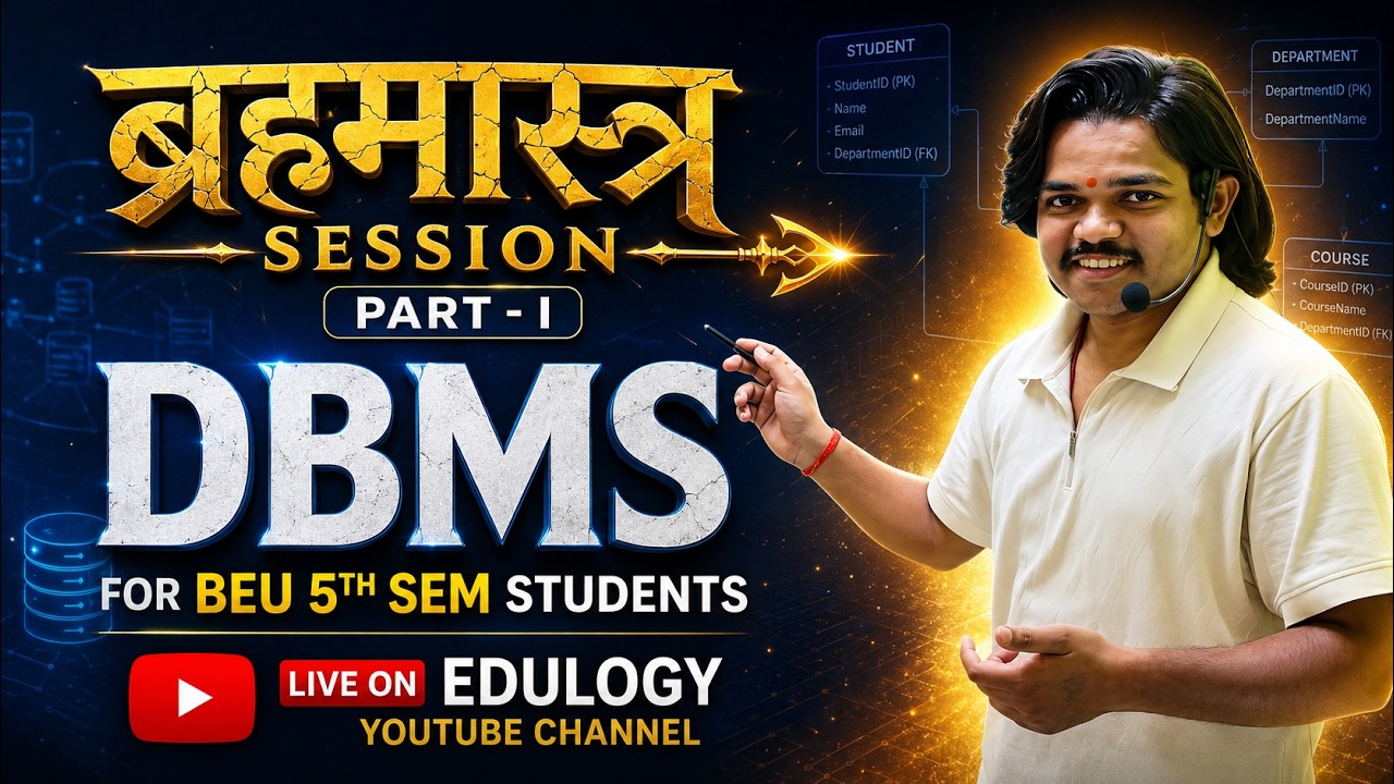DBMS ब्रह्मास्त्र 🎯 | एक क्लास में परीक्षा पास 🔥 | VVI Questions + PYQs | BEU 5th Sem CSE