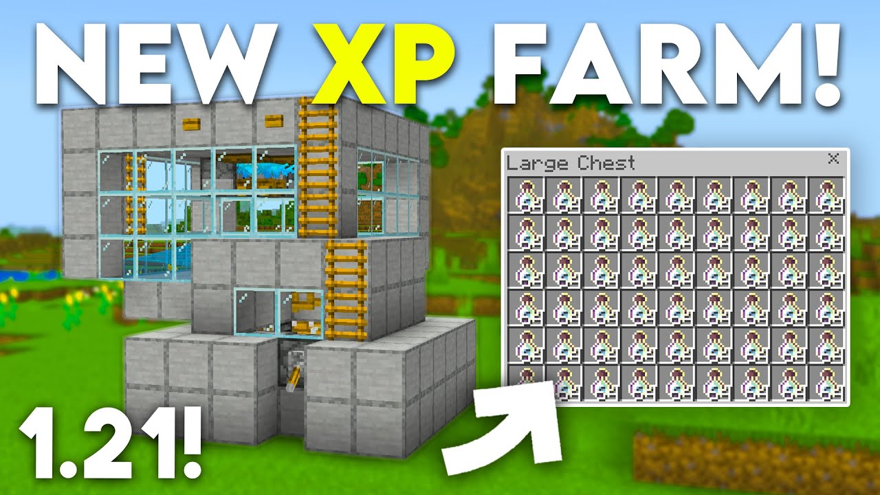 BEST XP Farm In Minecraft Bedrock 1.21 - 50 Levels under 1 minute! (Windows10/MCPE/ Switch/PS4 ...