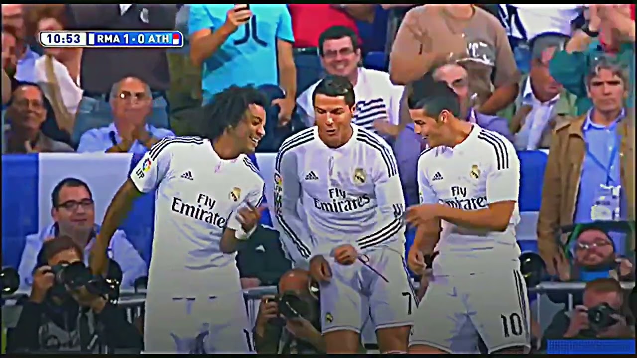Ronaldo, James & Marcelo Rare Dance Celebration | 4K Freeclip | For Edits