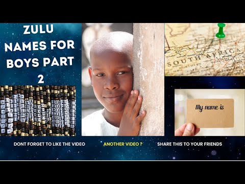 Zulu names for boys Part 2