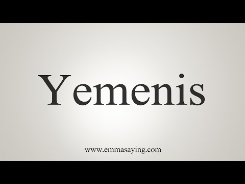 How To Say Yemenis