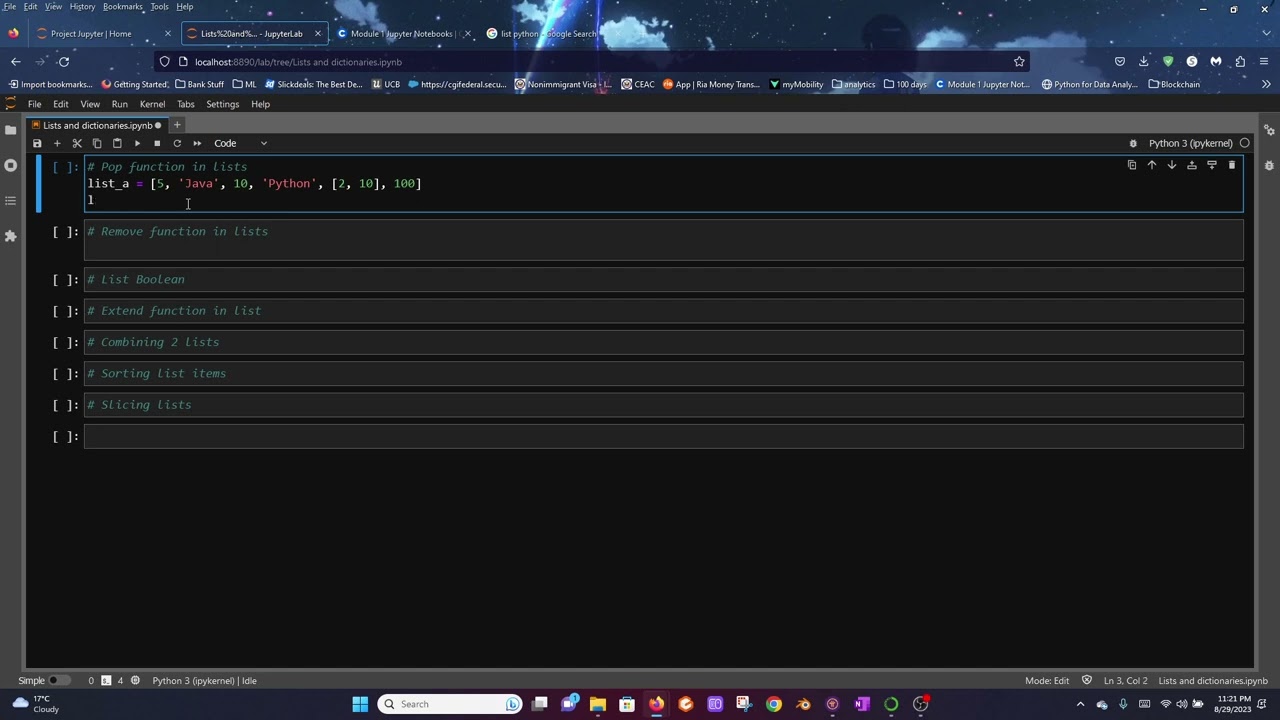 Python lists - pop and remove functions