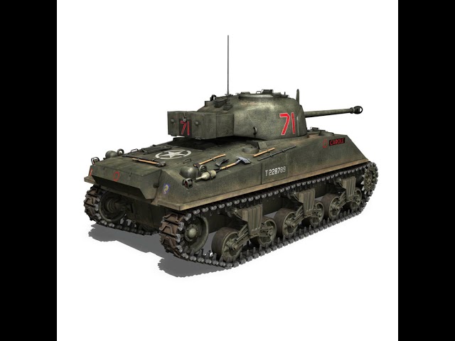 Sherman MK VC Firefly - Carole 3D Model - FlatPyramid