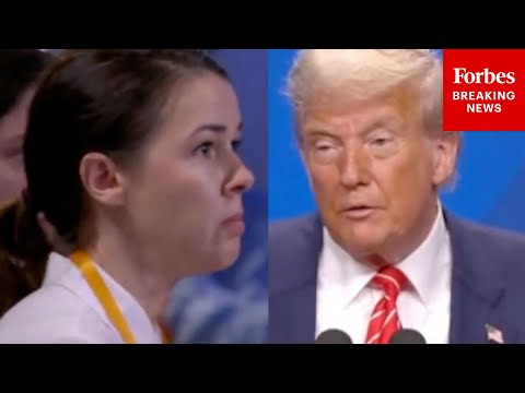 Trump Asks Ukrainian Reporter 'Is Your Husband A Soldier Now?' | NATO Summit