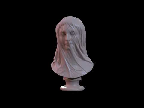 👩 The Veiled Woman Head・ STL File for 3D printing・Cults
