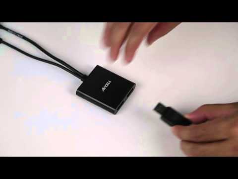 How to Install Accell's Mini DisplayPort 1.2 to 2 DisplayPort Multi-Display MST Hub