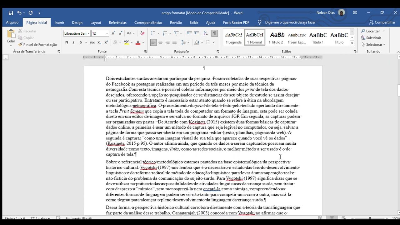Como formatar textos no Word?  Normas da ABNT. Formatação rápida. [ Formatação com teclas de atalho]