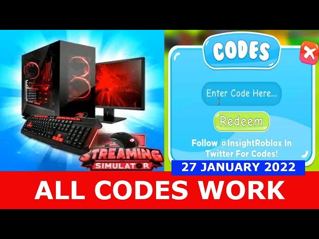 Roblox Streaming Simulator Codes for January 2023: Free coins and pets