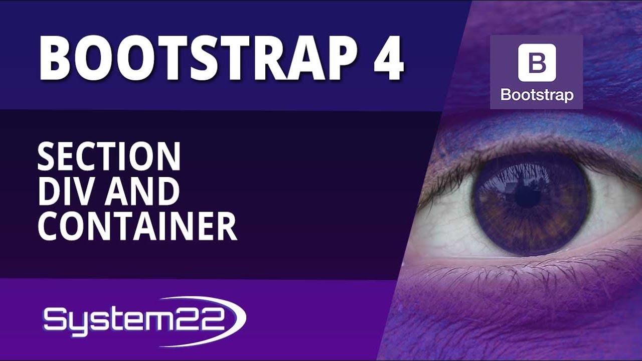 Bootstrap 4 Basics Section Div And Container