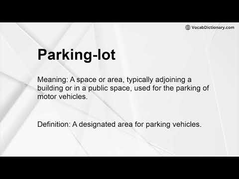 Parking-lot Meaning