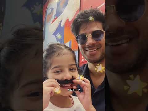 Dulquer salman with her daughter and wife @vspntv23