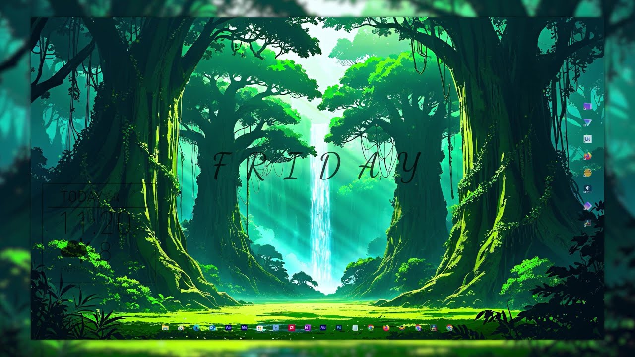 Mystic Forest Live Wallpaper – Waterfall Aesthetic Desktop (Download Below)