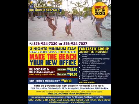 RIU Group Specials - Make The Beach Your New Office