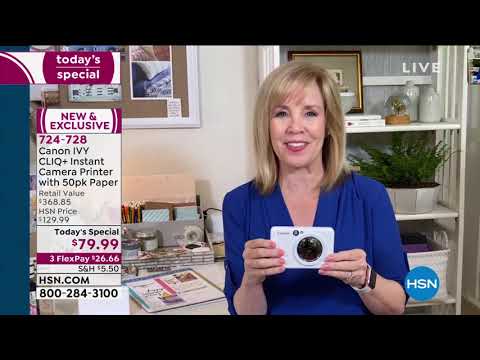 Canon IVY CLIQ+ Instant Camera Printer with 50pack Photo...