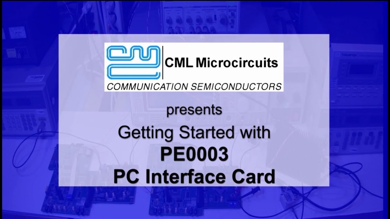 Getting Started with PE0003 PC Interface Card