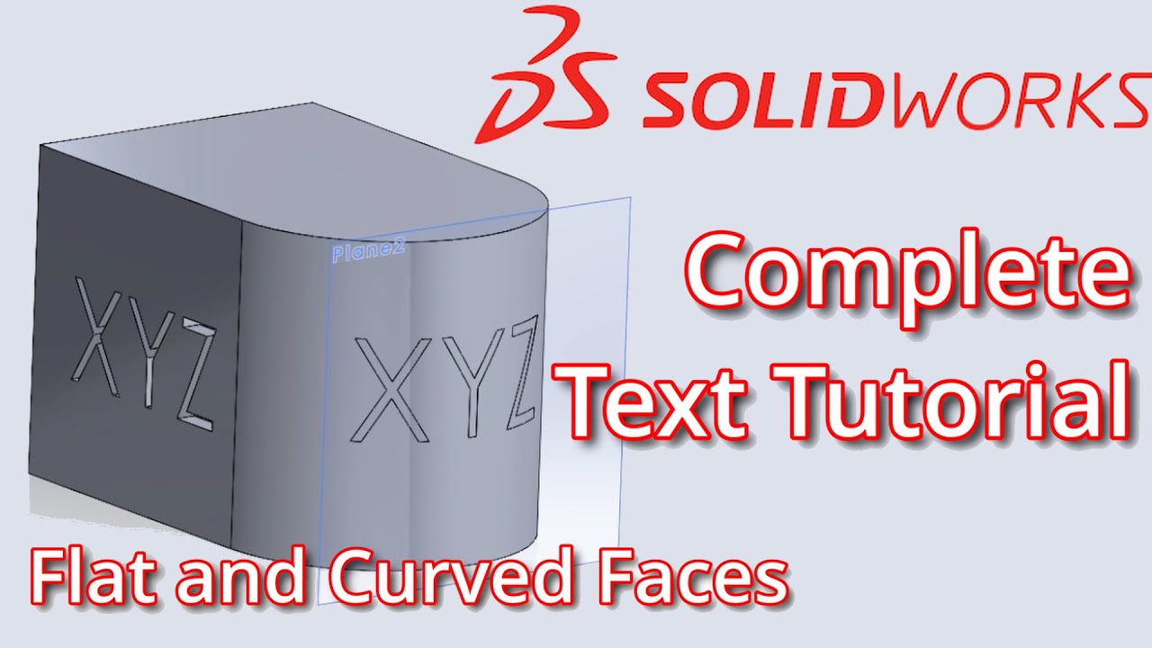 Solidworks Complete Text Tutorial in 5 minutes