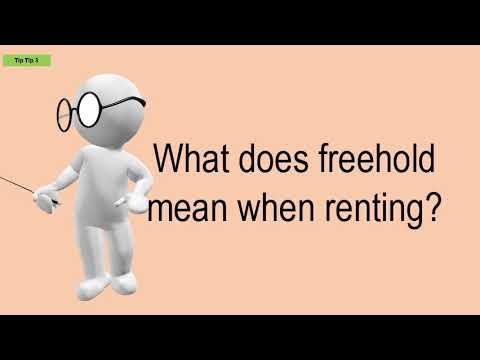What Does Freehold Mean When Renting?
