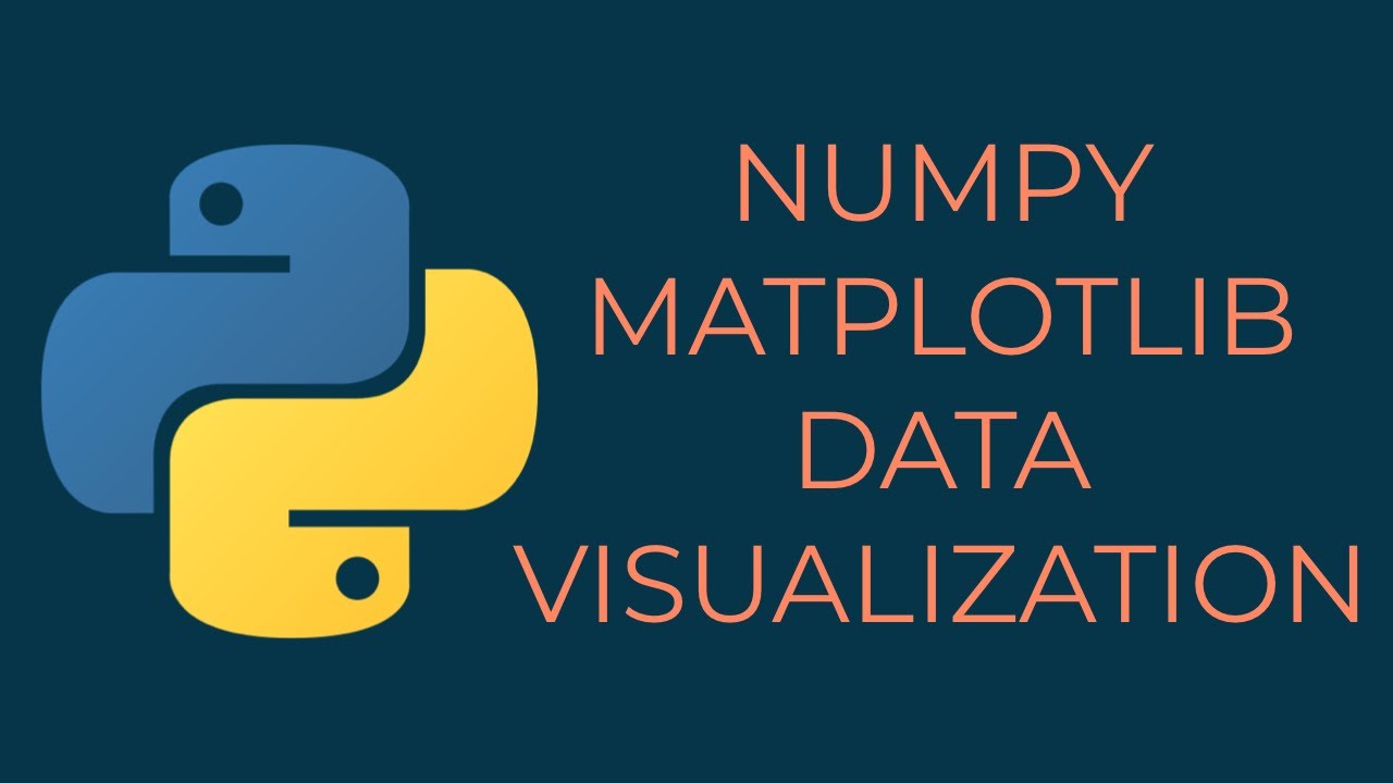 Python for Data Science - NumPy Matplotlib for Data Visualization tutorial using Jupyter Notebook
