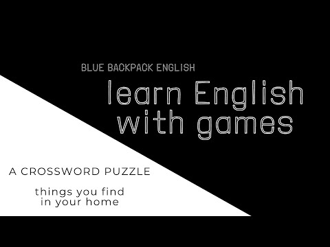 Learn English with Games: Crossword Puzzle: Things in your home