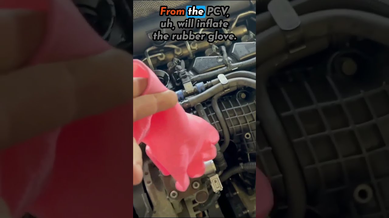 How To CHECK Bad PCV Valve Symptoms (Rubber Glove Method)