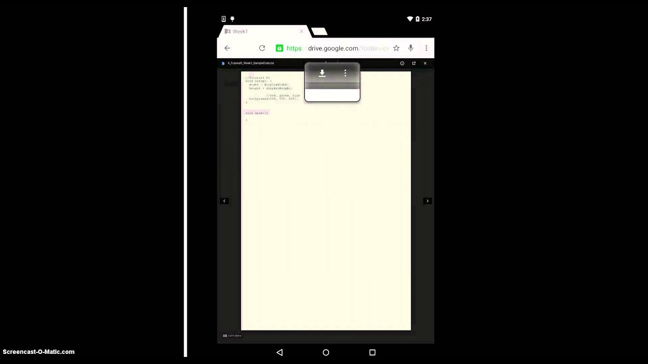 Tutorial 1 Android Processing Intro and IDE