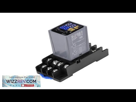 H3Y-4 Adjustable Time Relay 14 Pin LCD Digital Display DC 12V 24V Review