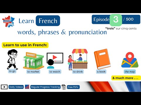 🇫🇷 #3 | Learn French Words for Beginners: Vocab, Phrases & Pronunciation