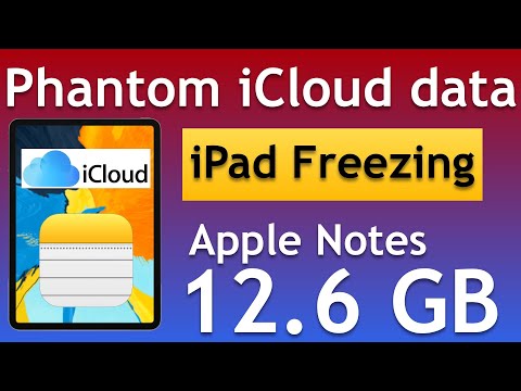 Phantom Apple iCloud data? 12.6GB Notes, iPad Locking up. Is it just me?