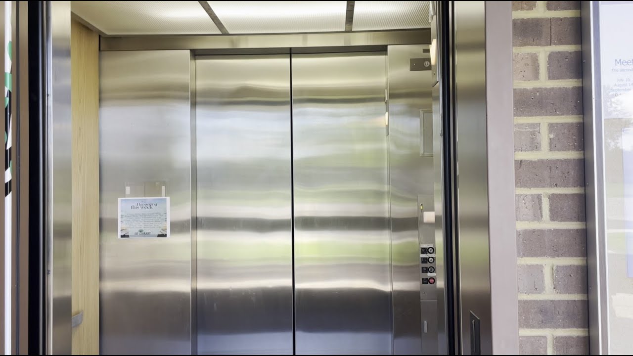Esco hydraulic elevator at Peru Public Library