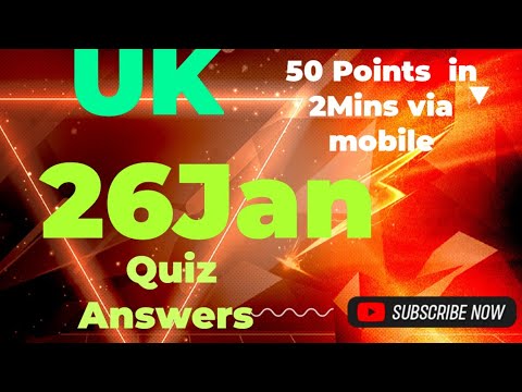 Today's 50 MS Reward Points in 2mins. Quiz answers here.