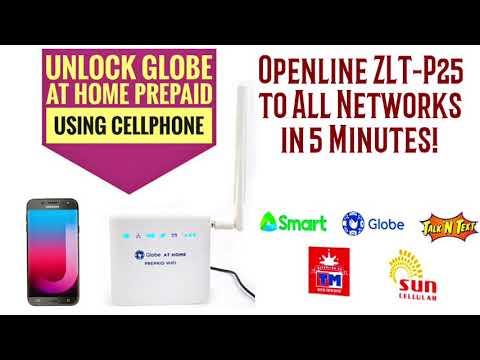 Unlock Globe at Home Prepaid (ZLT P25) Using Cellphone- Under 5 Minutes!