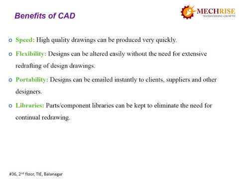 Benefits of CAD and CAM
