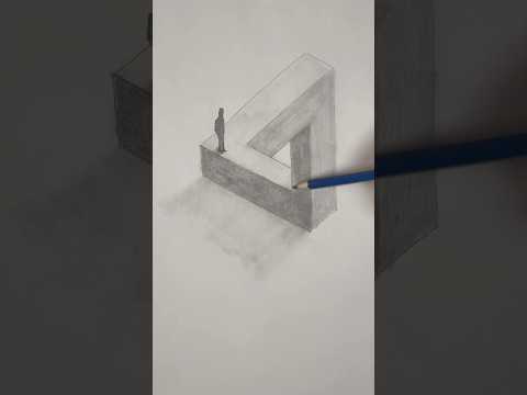Draw this easy 3D OPTICAL ILLUSION.