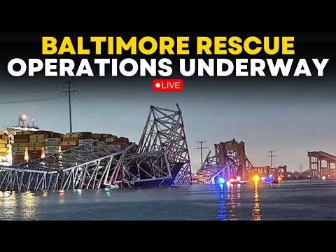 Baltimore Bridge Collapse Probe LIVE | Dramatic Rescue Operations ...