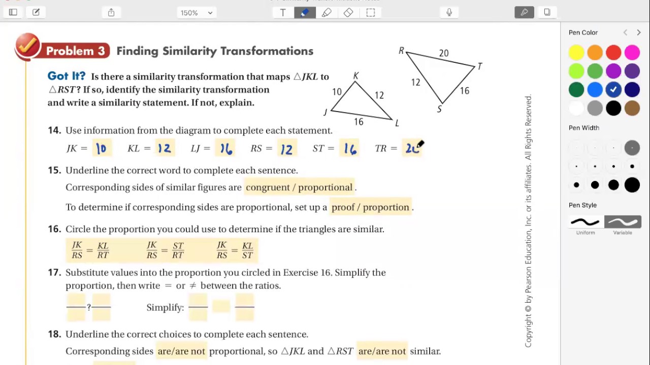 9 7 Similarity Transformations