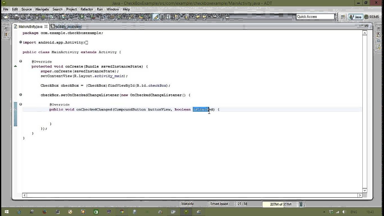 Android Tutorials - 16 : CheckBox Example