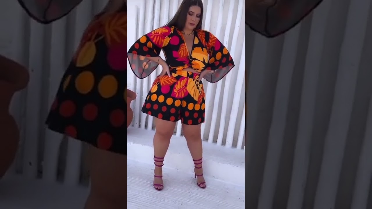 Moda Plus Size macaquinho super estiloso e confortável