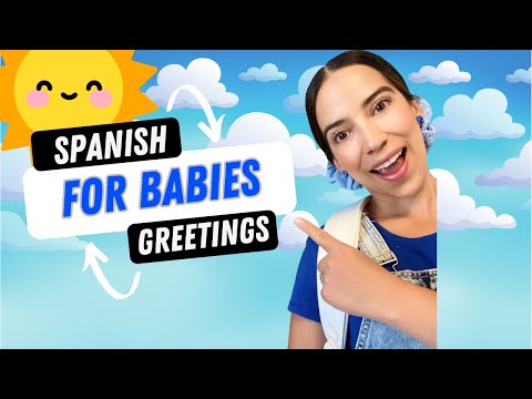 Spanish for toddlers and preschoolers. Learn greetings in Spanish with Ms Azul