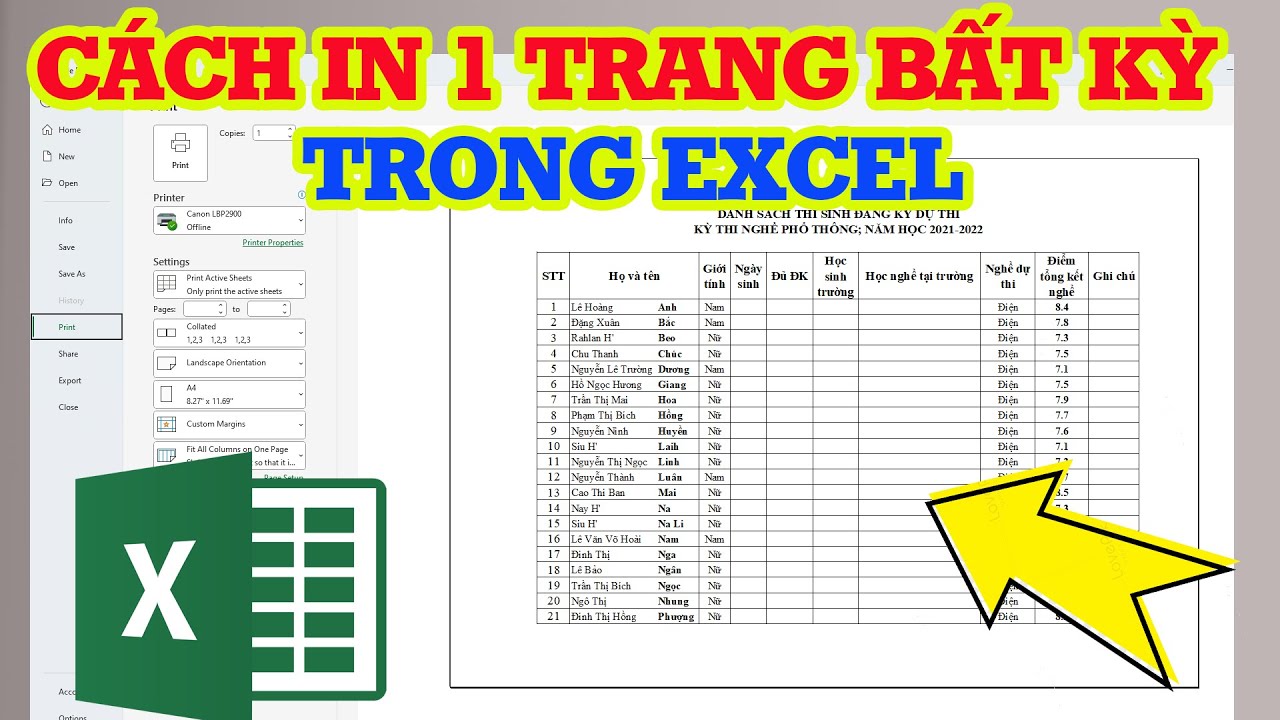 Cách in 1 trang bất kỳ trong Excel vô cùng đơn giản
