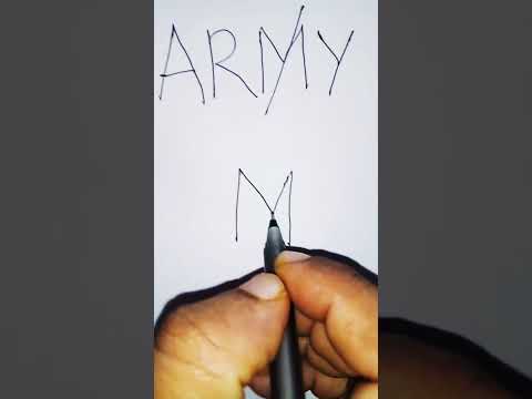 ARMY name as brand logo 😱 #shorts #logo #graphicdesign