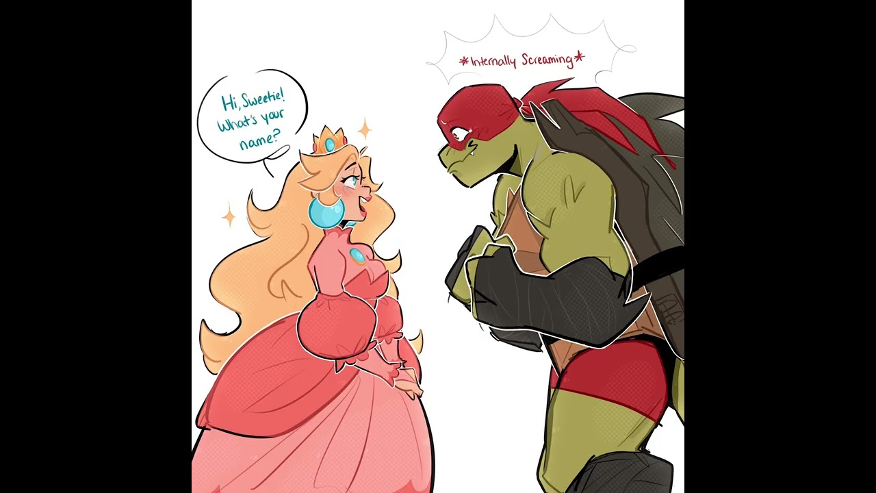 Raph’s Idol ft. Princess Peach (ROTTMNT COMIC DUB)
