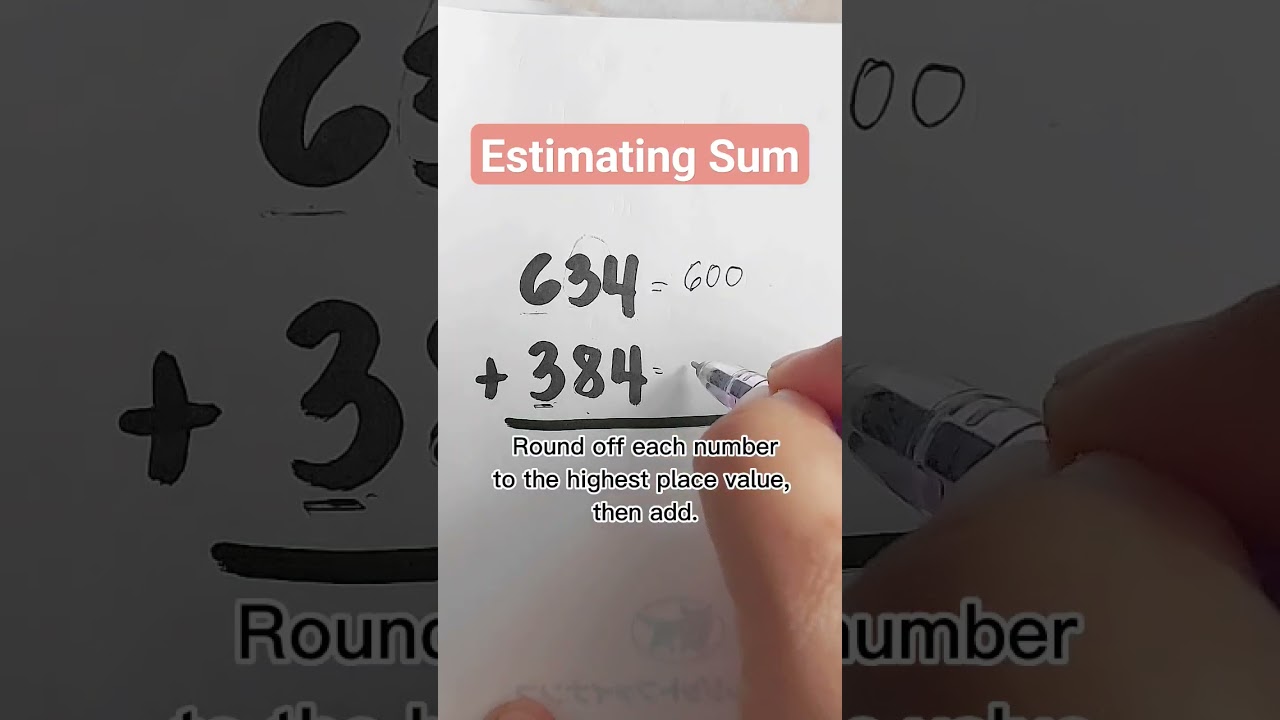 Estimating Sum #math #multiplication #shorts