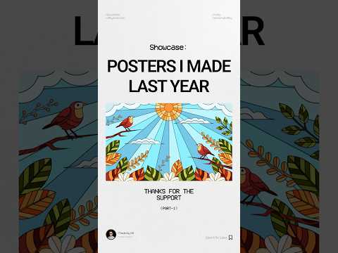 Looking back at the posters I designed last year! #foryou #shorts #graphicdesign #youtubeshorts