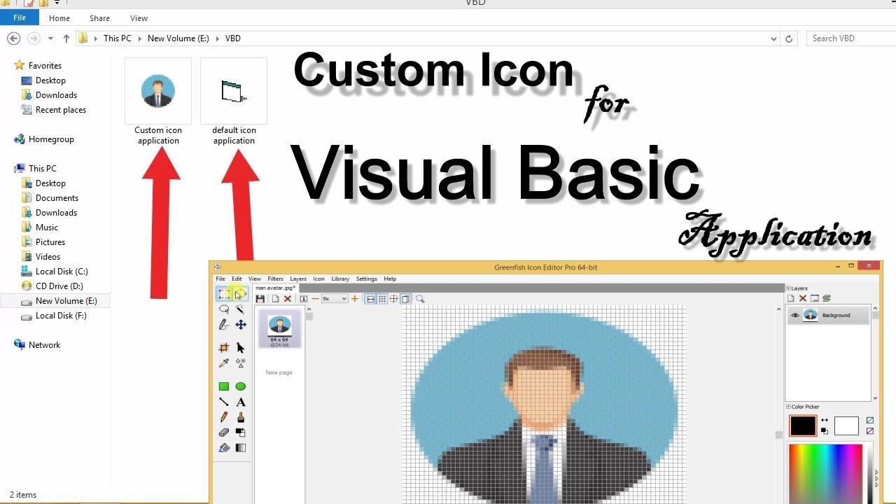 how to change icon of application in visual basic
