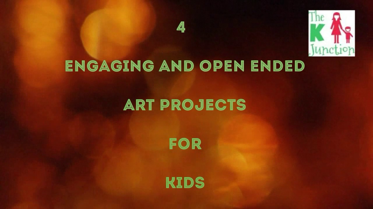 How To Encourage Creativity - Open Ended Art Projects For Kids - The K Junction