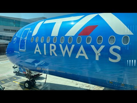 ITA Airways - New A350 Business Class - Flight Rome Fiumicino to New York JFK