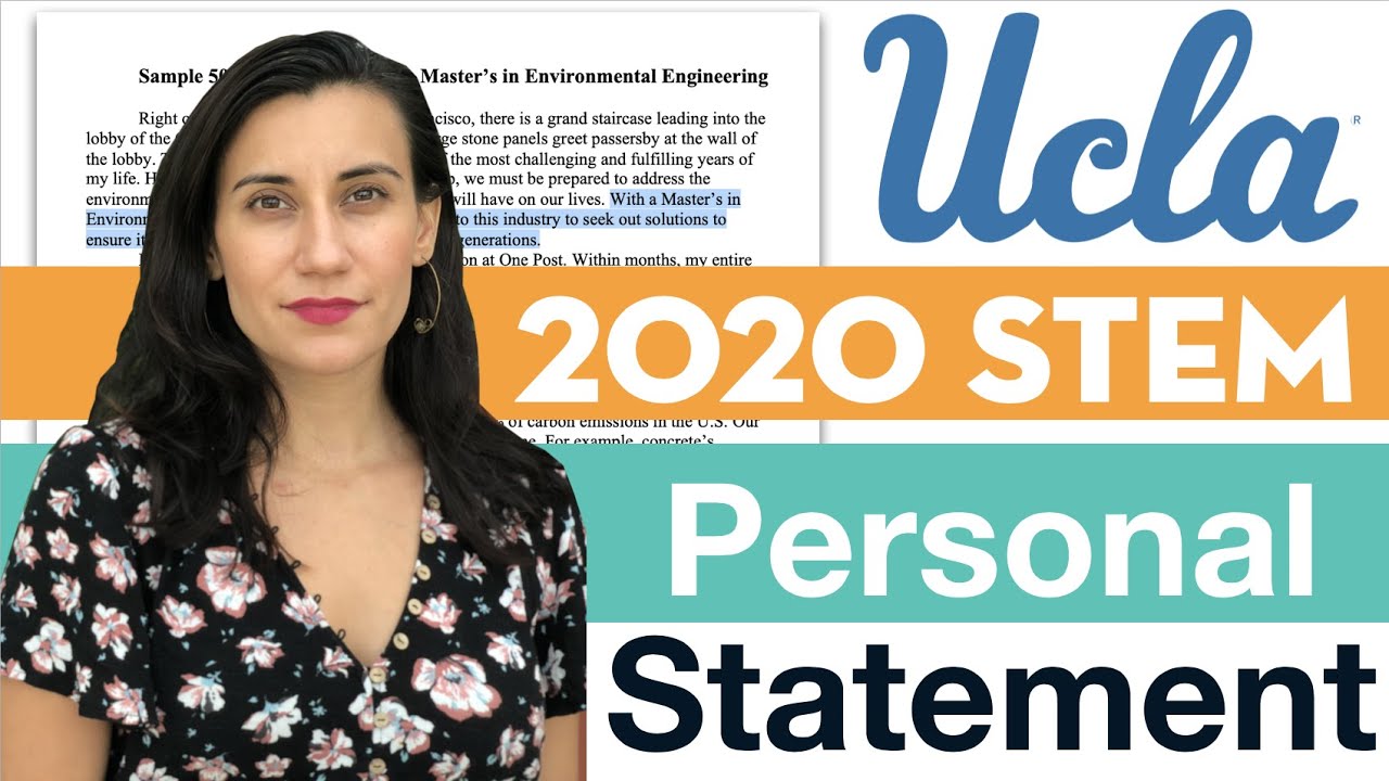 UCLA Personal Statement: Masters in Environmental Engineering (admitted student example 2020)