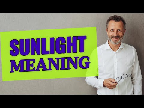 Sunlight | Meaning of sunlight 📖