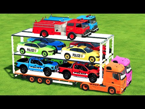 LOAD & TRANSPORTING CARS & CASE TRACTORS - Farming Simulator 22 #191