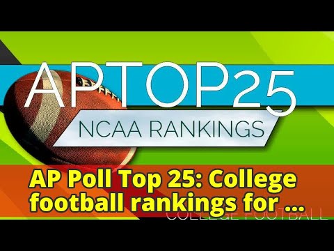 AP Poll Top 25: College football rankings for bowl games